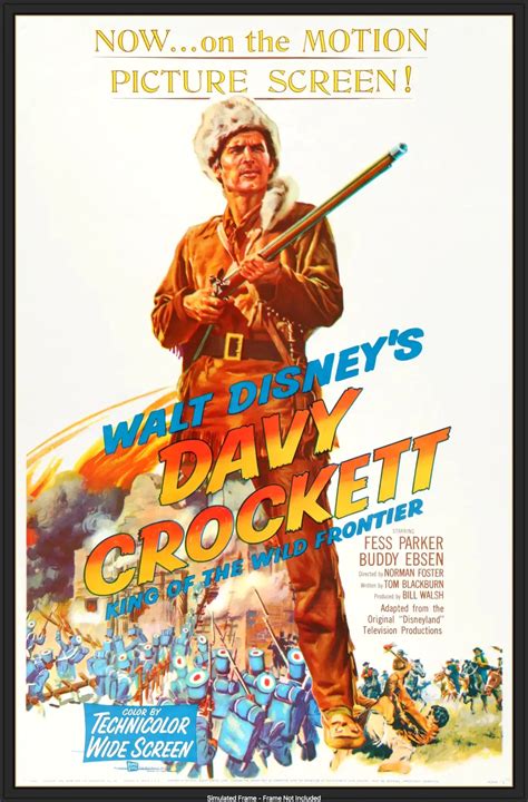 Davy Crockett King Of The Wild Frontier 1955 One Sheet Movie Poster