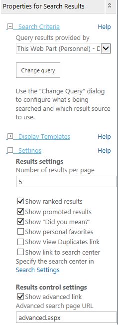 People Search Results Webpart Sharepoint Stack Exchange