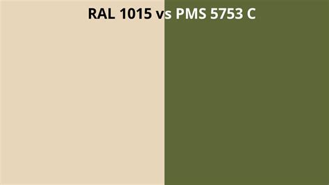 Ral 1015 Vs Pms 5753 C Ral Colour Chart Uk