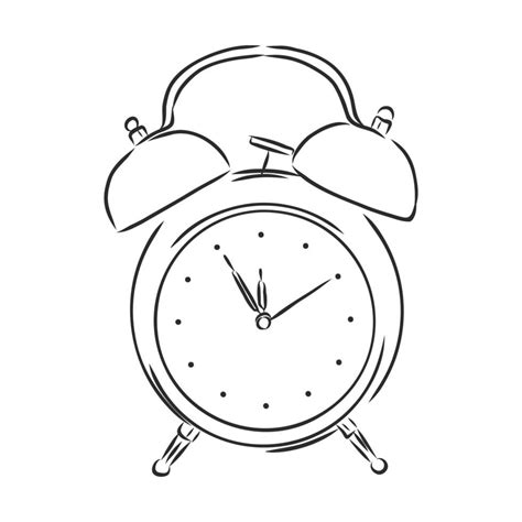 Alarm Clock Vector Sketch 11094375 Vector Art At Vecteezy