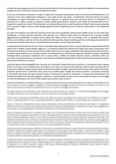 Solution Riassunto L Interpretazione Dei Sogni Vii Sulla Psicologia