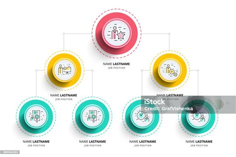 비즈니스 계층 Organogram 차트 Infographics 기업 조직 구조 그래픽 요소입니다 회사 조직 분기 템플릿입니다