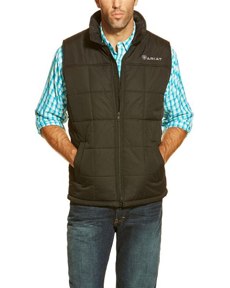 Black Zip Front Vests
