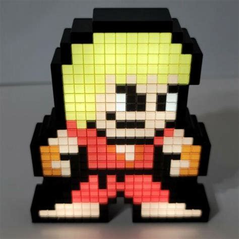 Pdp Pixel Pals Street Fighter Ken Capcom Collectors Lighted Figure 4025997855