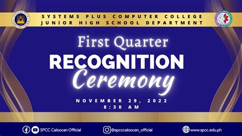 First Quarter Recognition Ceremony Ay 2022 2023 Youtube