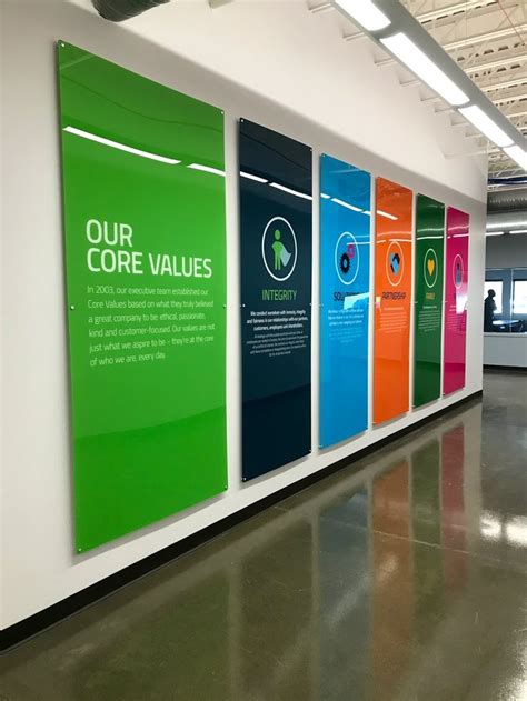 7 Core Values Ideas To Save Today Office Wall Design Office Wall