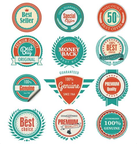 Premium Quality Labels Stock Vector Image By HstrongART 107828480