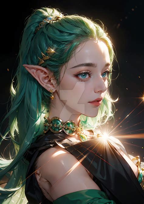 Beautiful And Cute Elf Girl By Rasooliartworks On Deviantart