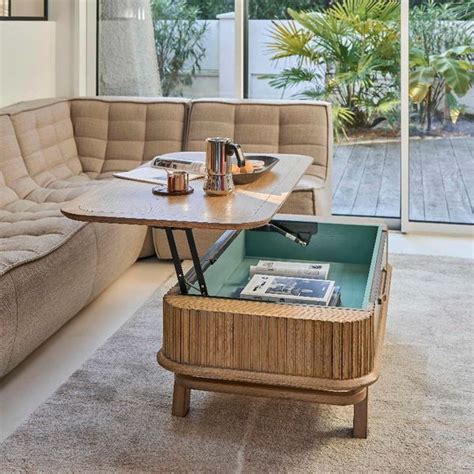 Table Basse Relevable Plateau Fonctionnel Loftboutik