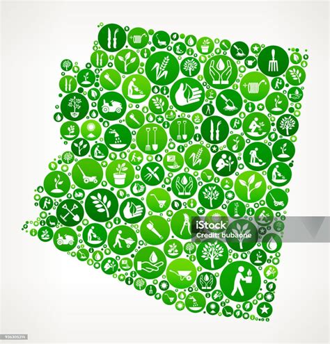 亞利桑那花園和園藝向量圖示圖案向量圖形及更多保護圖片 保護 前後院 園藝 Istock