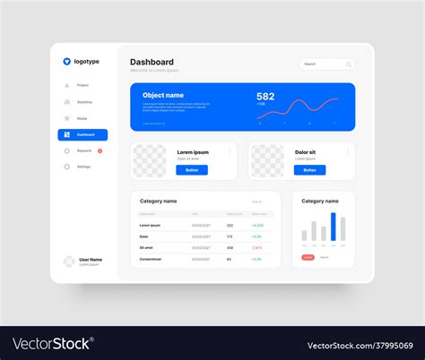 Wireframes Screens Dashboard Ui And Ux Kit Design Vector Image