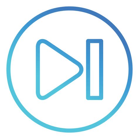 Skip Generic Gradient Outline Icon