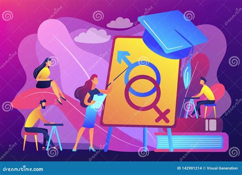Sexual Education Concept Vector Illustration Stock Vector Illustration Of Bright Background