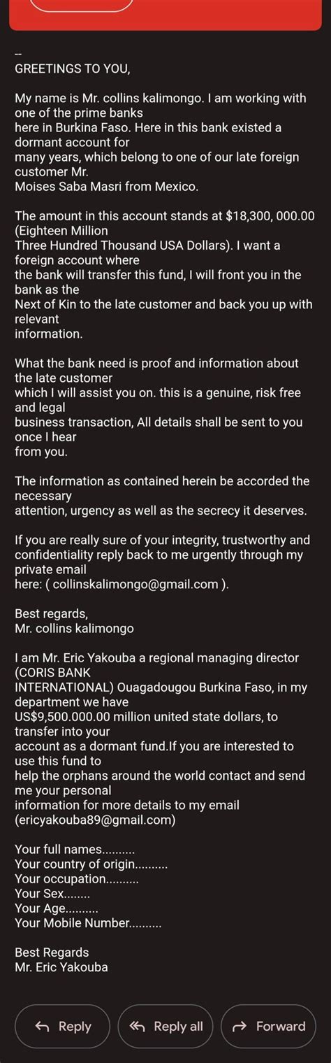 scam email with two scripts r scams