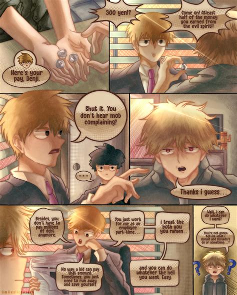 Chainsaw Man X Mob Psycho Crossover Comic By Me Rmobpsycho100