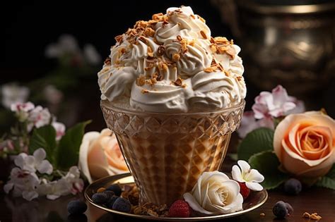 Premium Ai Image Sweet And Tempting Ice Cream