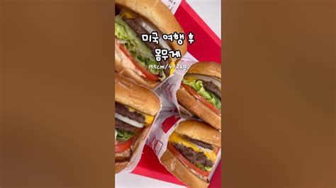 다행히 살은 찌지 않았다 다이어트 브이로그 미국여행 짜파게티 Youtube