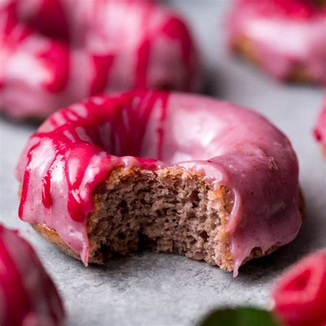 Baked Raspberry Donuts Joyfoodsunshine