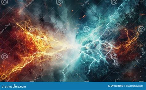 Explosion Lightning Collision Powerful Stock Illustration Illustration Of Motion Effect