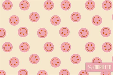 Retro Smiley Face Background