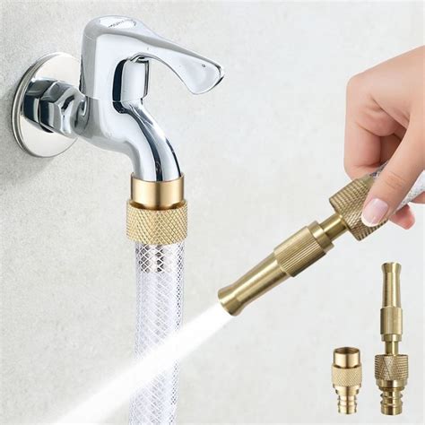 LZ๑ Bico De Mangueira De Alta Pressão Ajustável Jardim Sprinkler Jet Bico De Pulverização