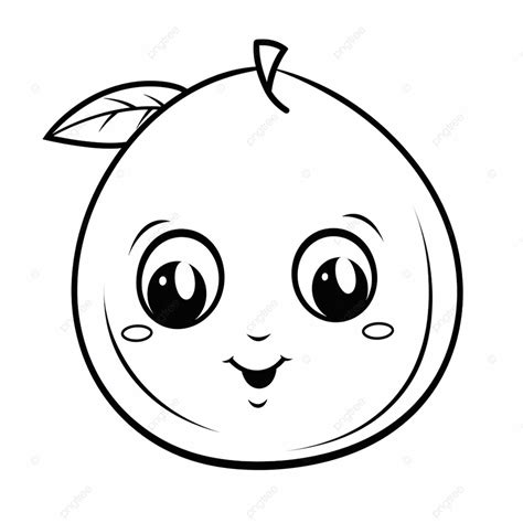 Cute Fruit Coloring Page Fruit Drawing Ring Drawing Color Drawing