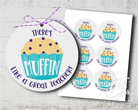 PRINTABLE There S MUFFIN Like A Great Teacher Teacher Etsy Teacher
