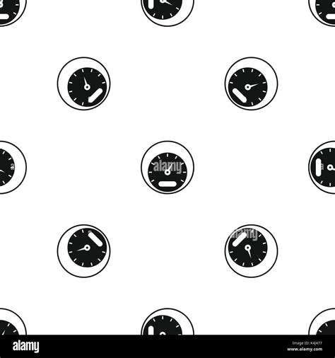 Speedometer Pattern Seamless Black Stock Vector Image And Art Alamy
