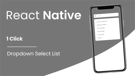 React Native Easy Dropdown Select List YouTube