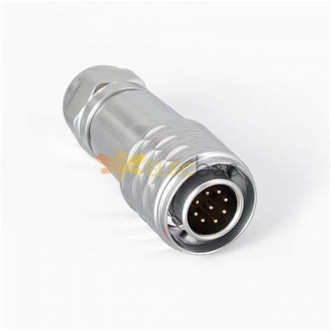 Sf12 9 Pin Male Plug Female Socket Waterproof Metal Aviation Quick Push Pull 4 Hole Flange