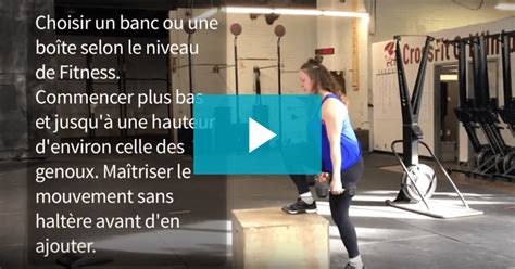 Step Up Montée Sur Banc Avec Haltères Et Explosif