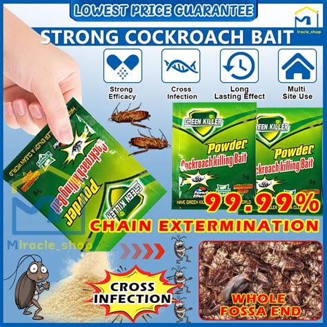 Green Killer Powder Cockroach Killing Bait Pestsinsectsbugs Repellent