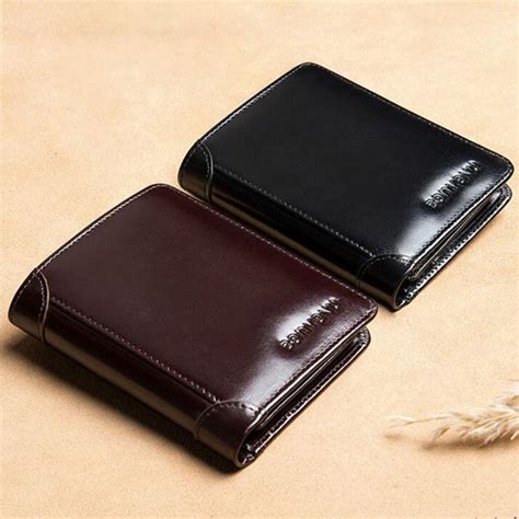 Banyanu Dompet Lelaki Kulit Anti Rfid Card Holder Genuine Leather
