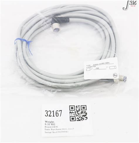 32170 Ifm Electronic 3 Wire Pico M8 Cordset Straight Connector 10m