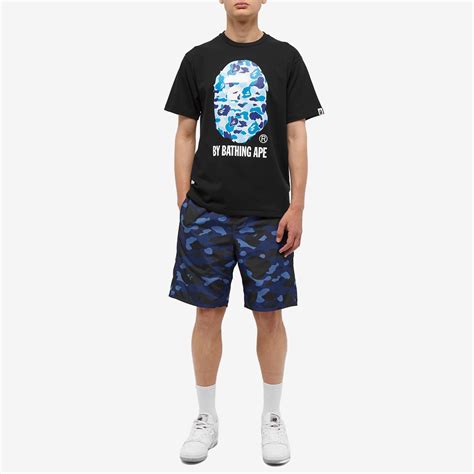 A Bathing Ape Abc Camo By Bathing Ape T Shirt Black And Blue End Gb