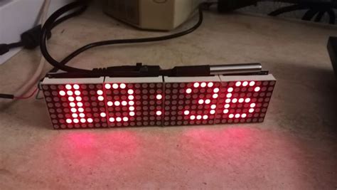 Max7219 Arduino Clock Clock Arduino Led Matrix