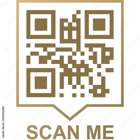 QR Code Colorful Frame For Scanning Scan Me Phone Tag Template Of QR