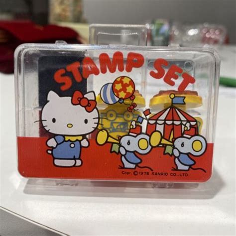 Sanrio 1976 Vintage Hello Kitty Stamp Set 4624543831