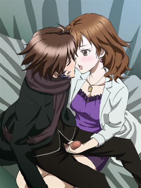 Chf Ouma Haruka Ouma Shuu Guilty Crown 10s 1boy 1girl Blush