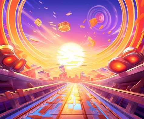 Premium Ai Image A Cartoon Style Illustration Of A Train Going