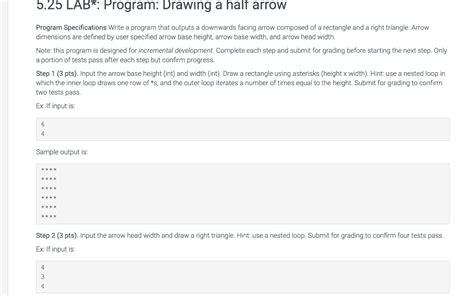 Solved LAB Program DraWIng A Nalt Arrow Program Chegg