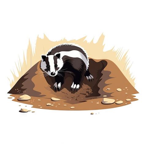 Premium Ai Image Flat 2d Illustration Of A Cute Animal