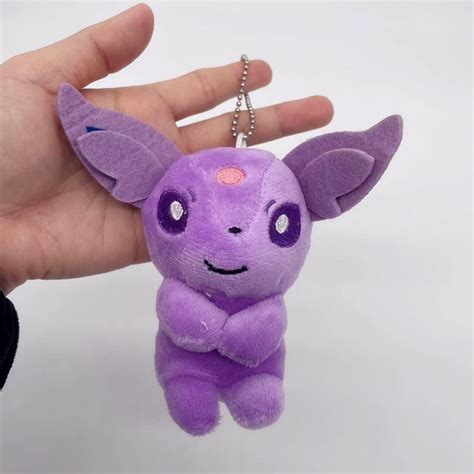 Mini 10cm Pokemon Go Figure Plush Toys Eeveelution Soft Keychain