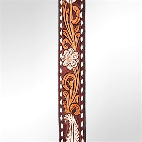 American Darling Adstf118 Hand Tooled Genuine Leather Crossbody Handle