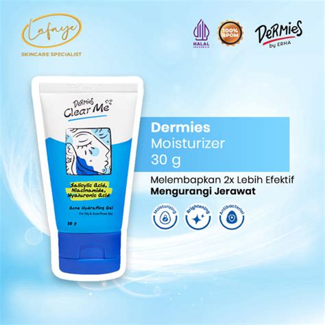 Promo Dermies Clear Me Acne Hydrating Gel For Oily And Acne Skin