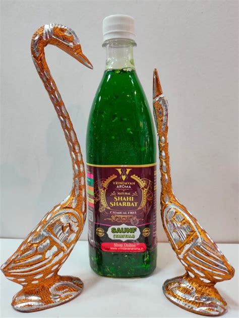 Natural Saunf Variyali Sharbat 750ml Vrindavan Aroma