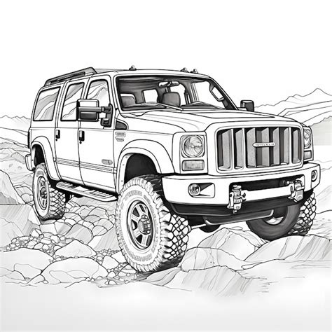Wild Wheels Da Rienda Suelta A Su Creatividad Con Jeep Coloring Foto
