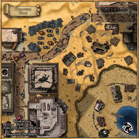 Post Apocalyptic World Map