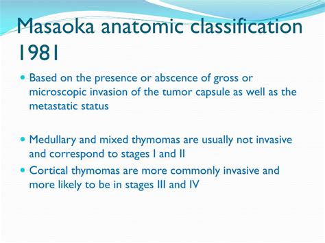 Ppt Thymomas Powerpoint Presentation Free Download Id4430473