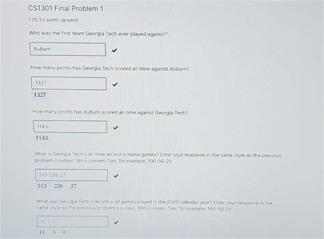 Solved Cs1301 Final Problem 7 Sandbox External Resource